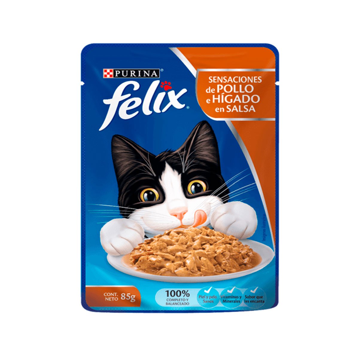 DISPLAY PURINA FELIX SACHET CLASSIC CON POLLO E HIGADO 85 G ...