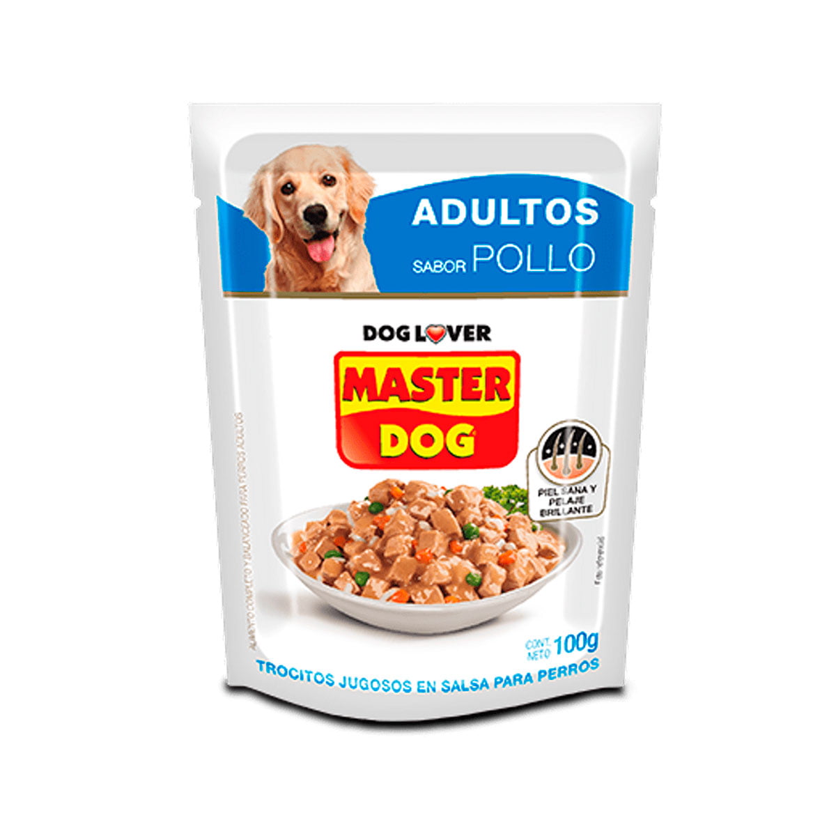 Master Dog, Sabor Pollo sachet 100 gr, Cód. 723 - Distribuidora Santiago