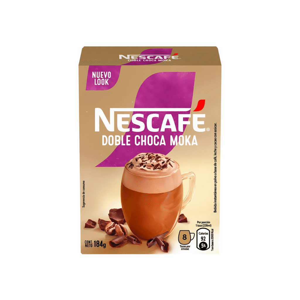 CAFÉ NESCAFÉ DOBLE CHOCA MOKA 184 G (23G X 8U) - Distribuidora Santiago