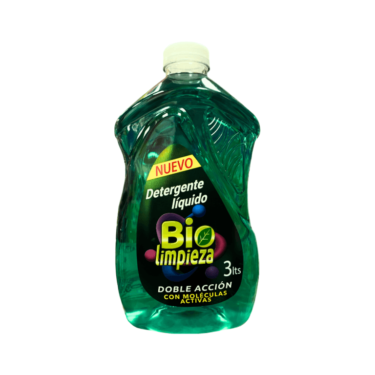 DETERGENTE LIQUIDO BIO LIMPIEZA VERDE 3 L - Distribuidora Santiago